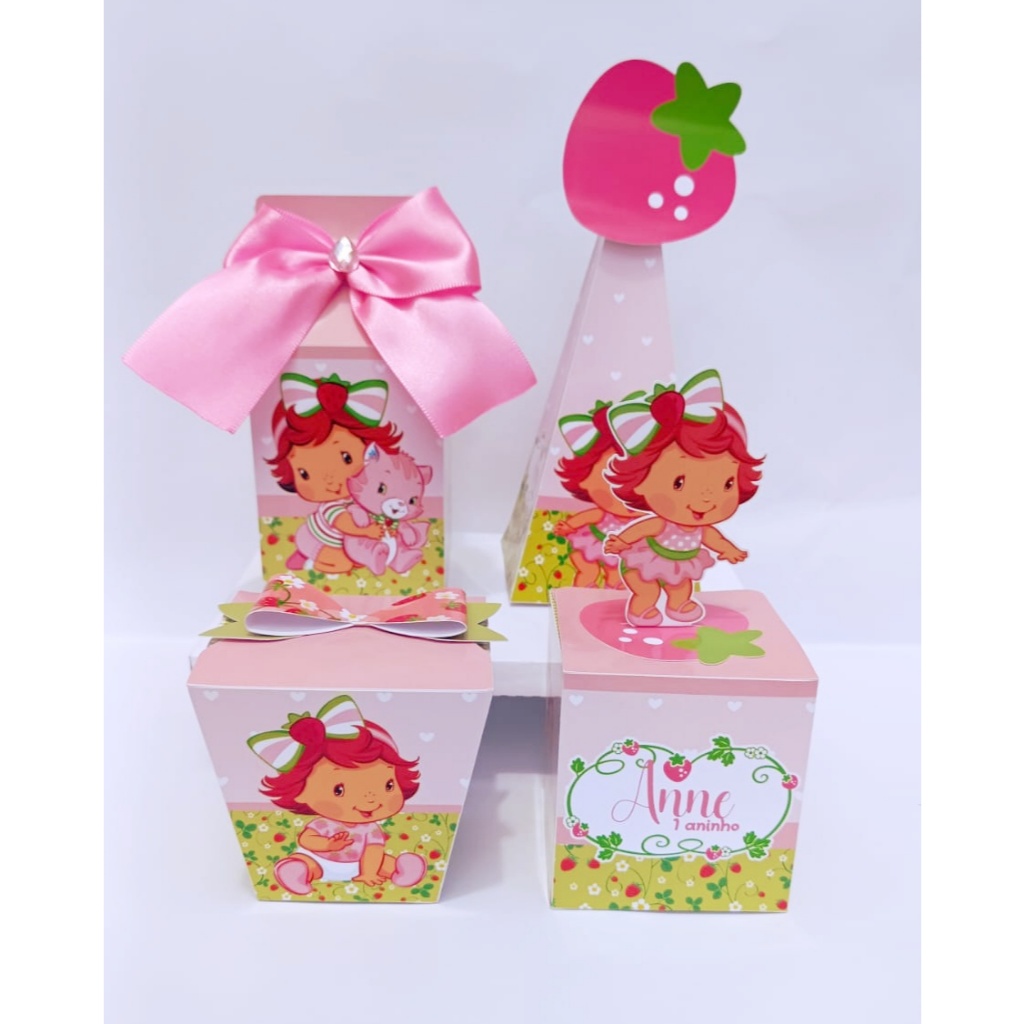 KIT PERSONALIZADO MORANGUINHO BABY KIT CAIXAS | Shopee Brasil