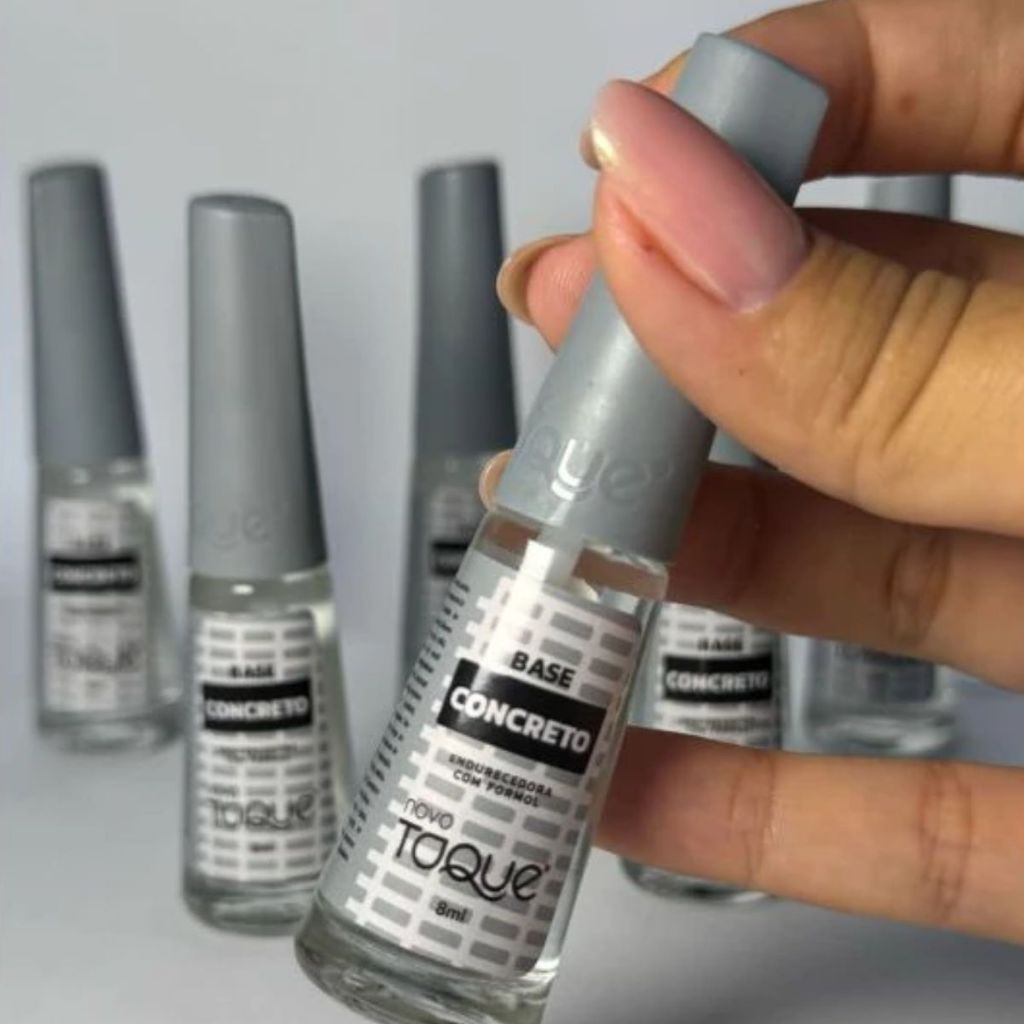 Novo Toque kit com 6 Base Concreto - Unhas Fortes - Lançamento | Shopee ...
