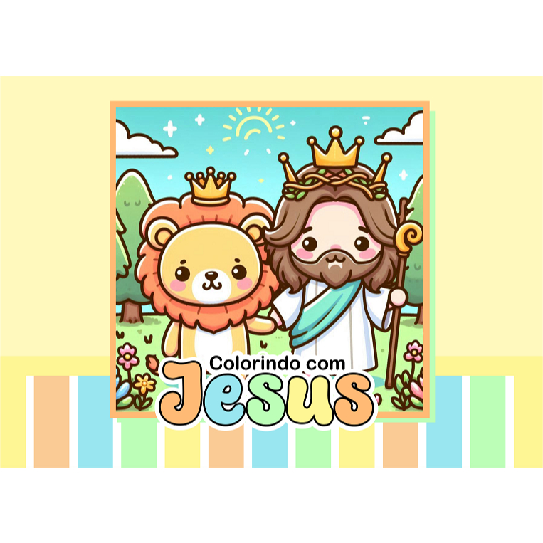 Livro de Colorir Jesus 2 / Estilo Bobbie Goods / Folha Grossa Jesus 2 ...