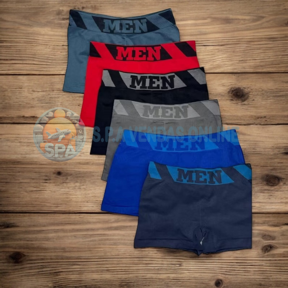 Kit 18 Cuecas masculina homem Box Microfibra Adulto Sem Costura ...