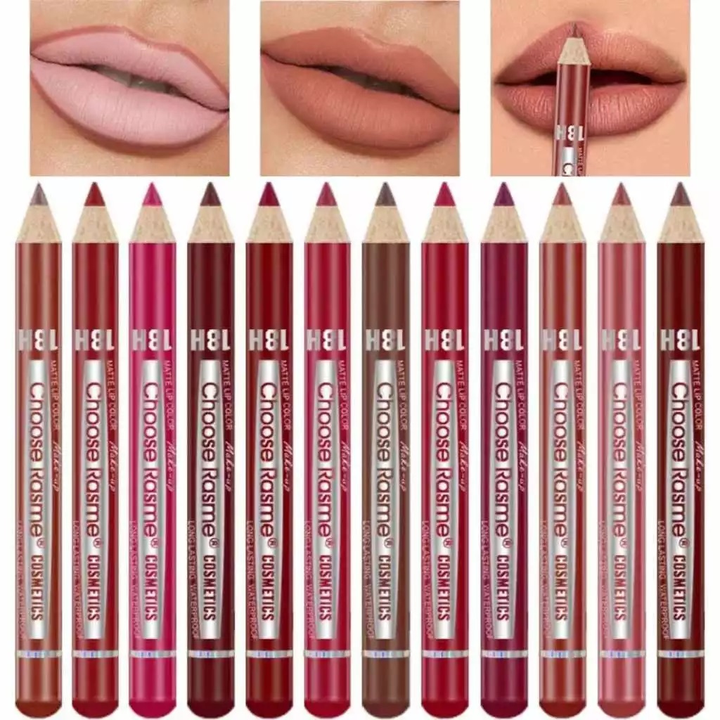 Lapis de Contorno Labial Grande 4D Longa Duração à Prova D'água 24h ...