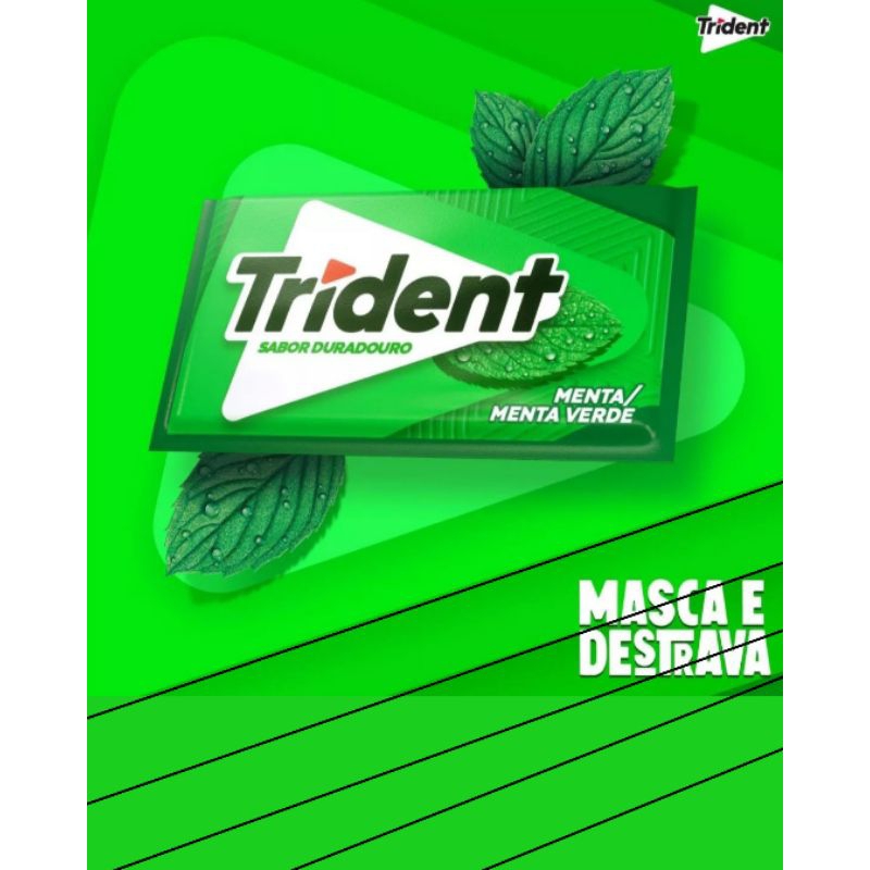 chiclet trident | Shopee Brasil