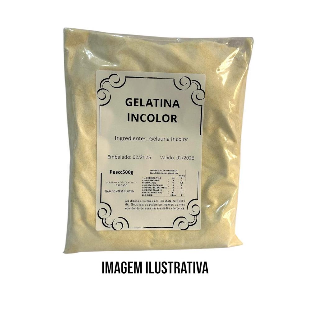 Gelatina em Pó Incolor sem Sabor | Shopee Brasil
