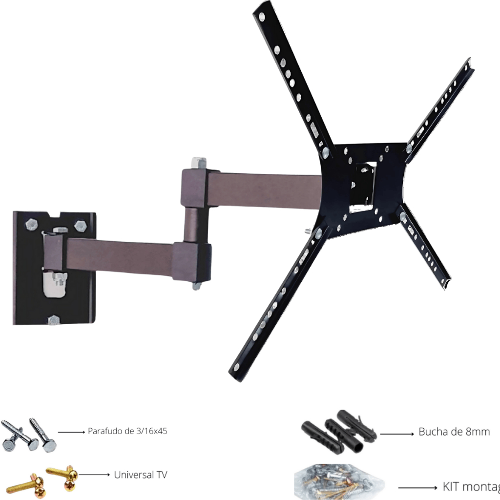 Suporte para TV de 32 a 43 Polegadas SmartFlex - Totalmente articulado ...