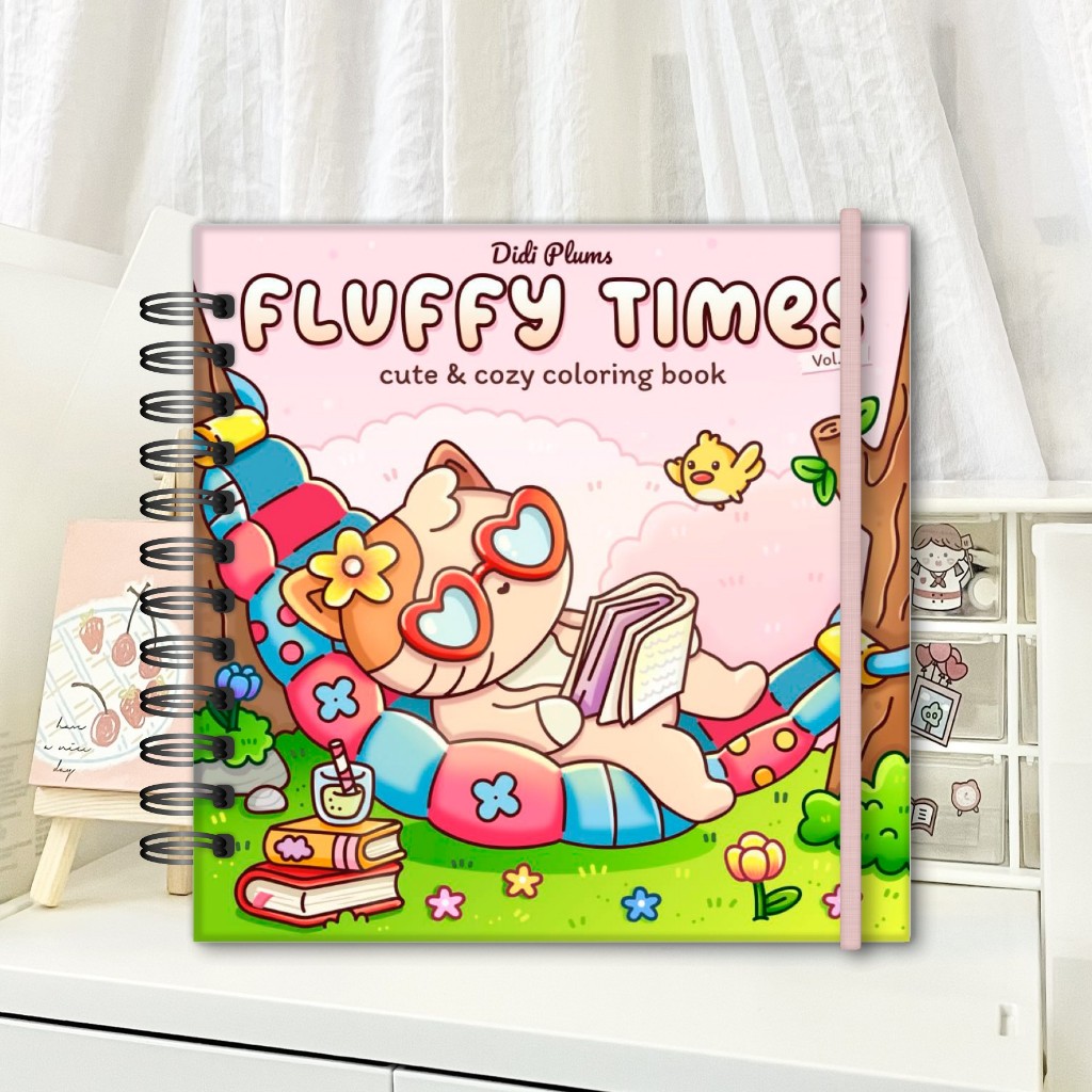 Livro de Colorir Fluffy Time Vol. 2 - 18x18cm | Shopee Brasil