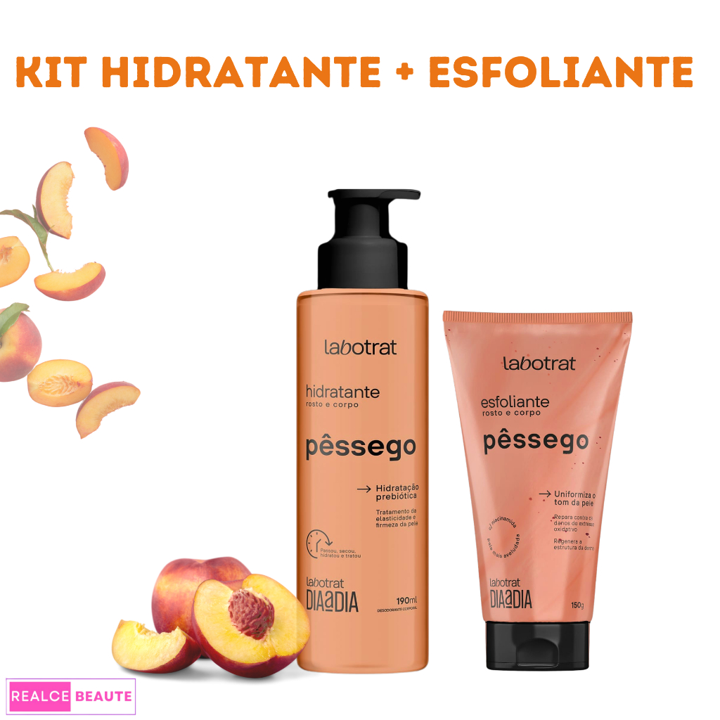 Kit Esfoliante + Hidratante / PESSÊGO - Labotrat Corpo e Rosto | Shopee ...