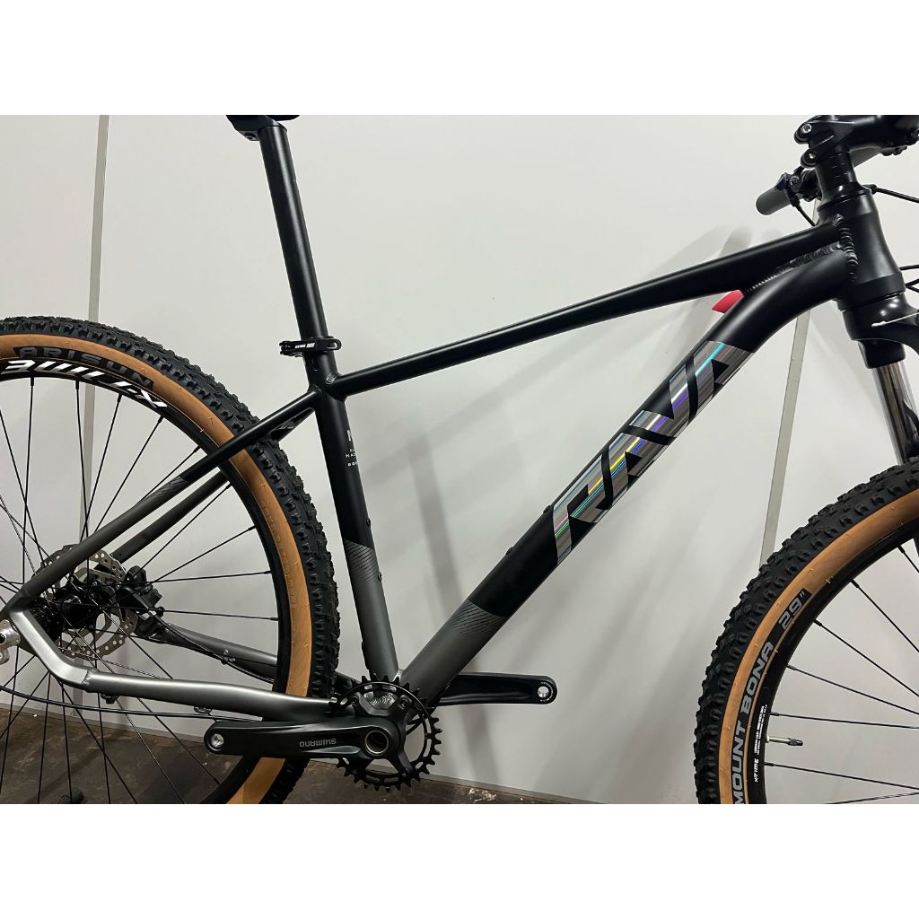 QUADRO MTB BICICLETA RAVA NAZCA PRETO E CINZA TAMANHO 17 (M) NOVO ...