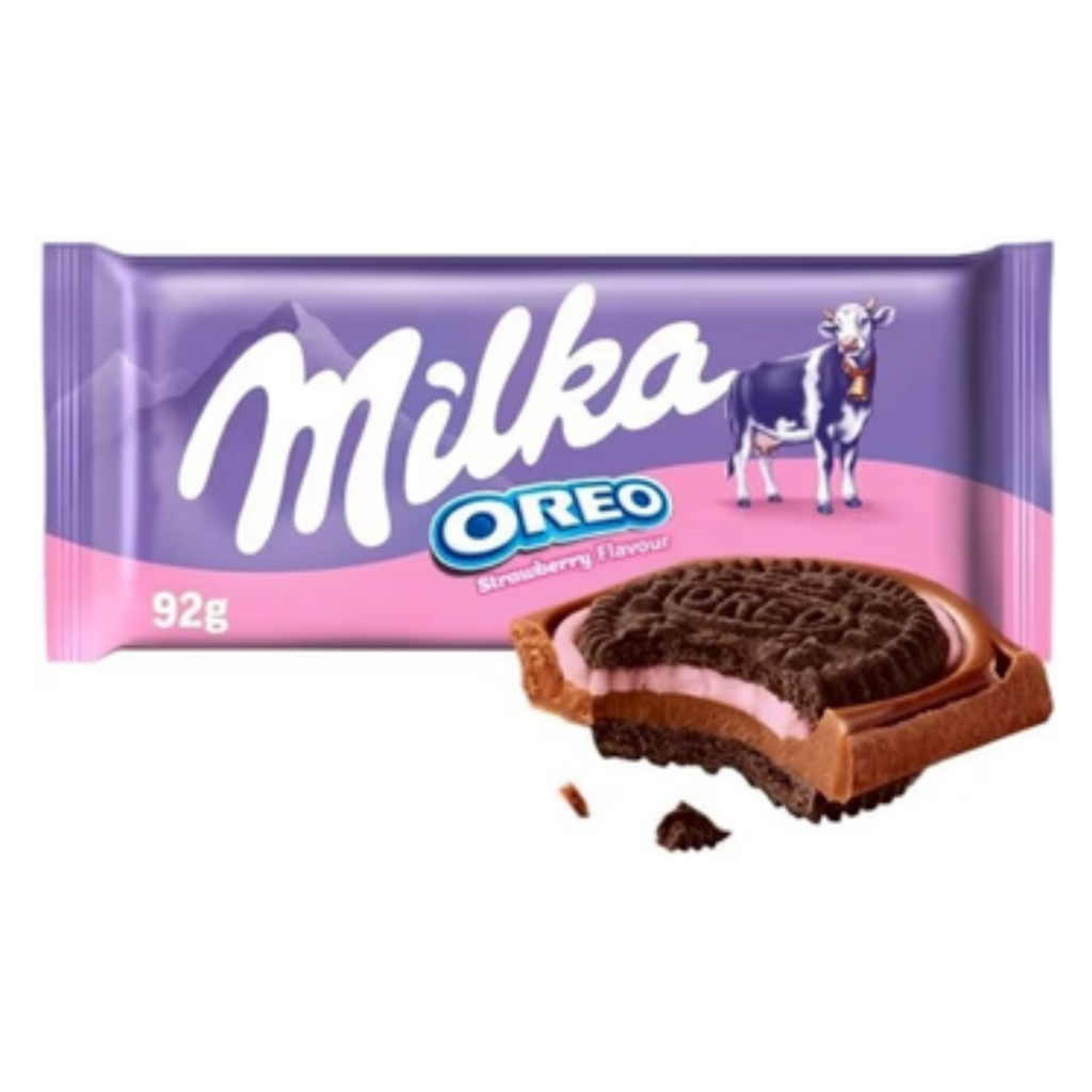 Milka Oreo Sandwich Strawberry - Morango Com Bolachas Oreo | Shopee Brasil