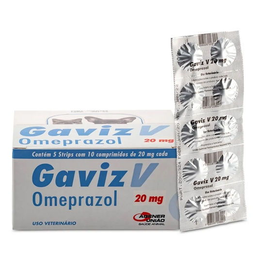 Gaviz V 20 mg Antiácido Omeprazol Cartela 10 Comprimidos | Shopee Brasil