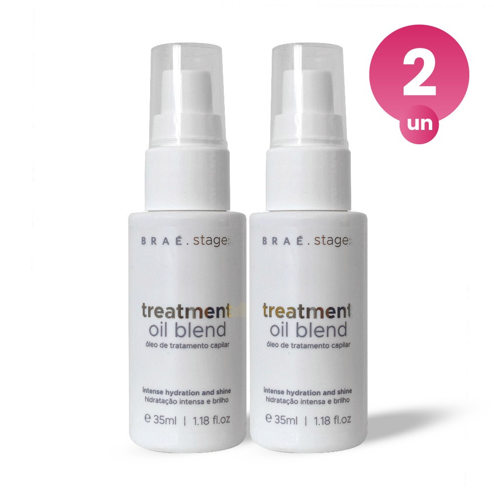 Kit 2 Mix de Óleos Condicionantes Braé Stages Treatment Oil Blend 35ml ...