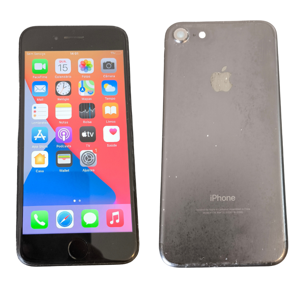 iPhone 7 32gb - Funcionando Perfeito Nf-e 73% Bateria | Shopee Brasil