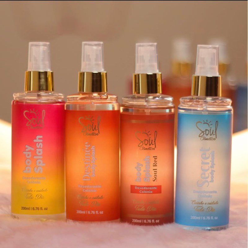 Body Splash Soul Cosmeticos Desodorante Colonia 200ml | Shopee Brasil