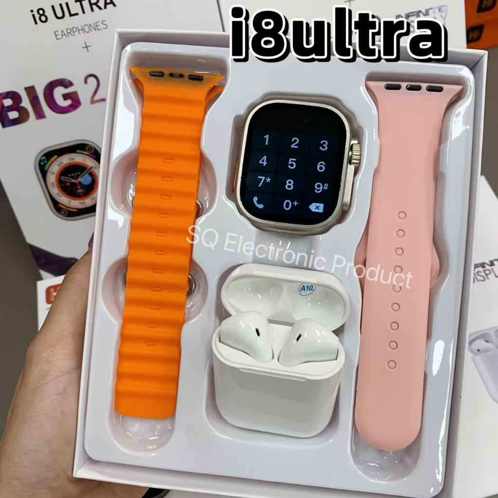 Smartwatch I8 Ultra Max 2 em 1 c/ Fone Bluetooth - Relógio Inteligente ...