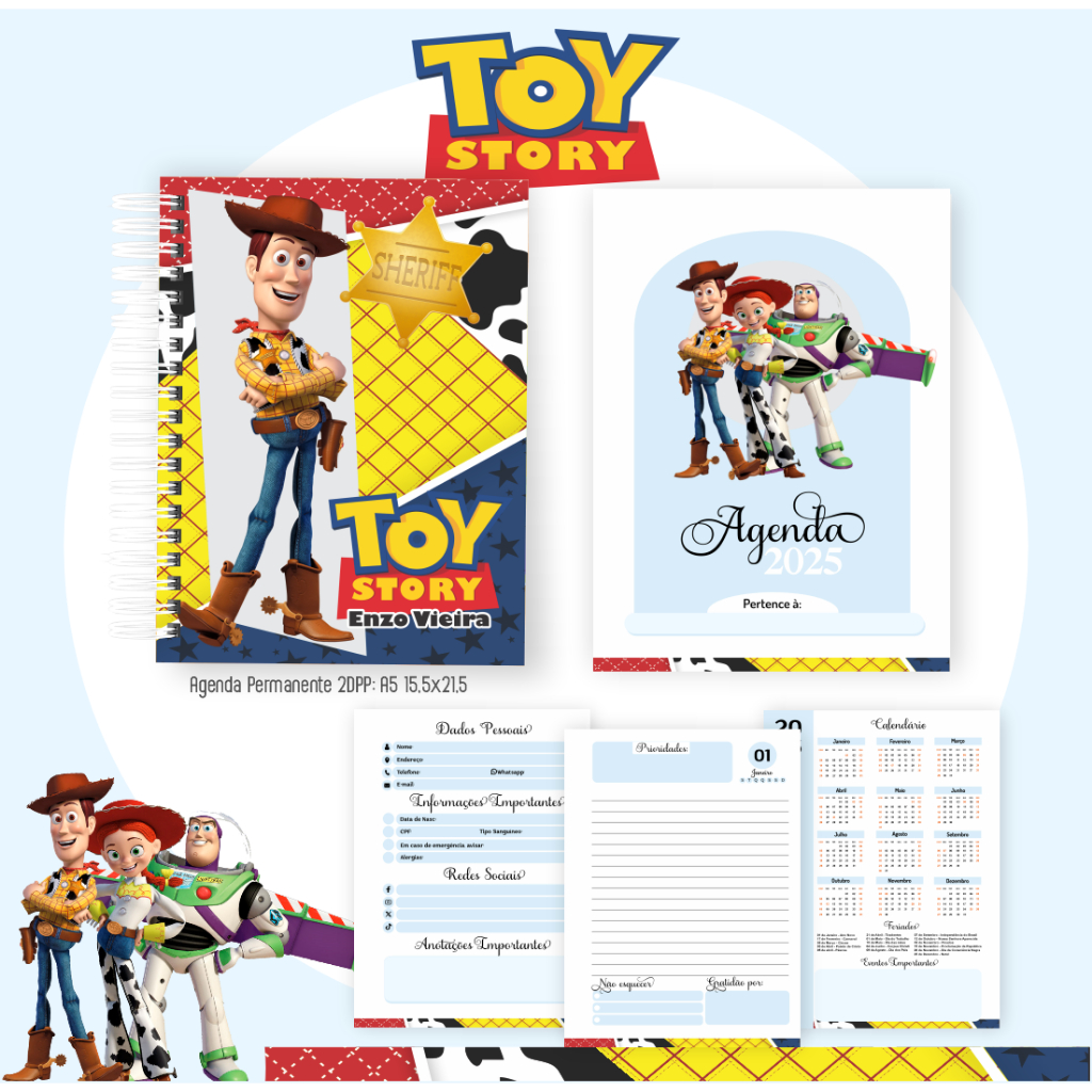 Agenda Planner Livro de Colorir Toy Story | Shopee Brasil