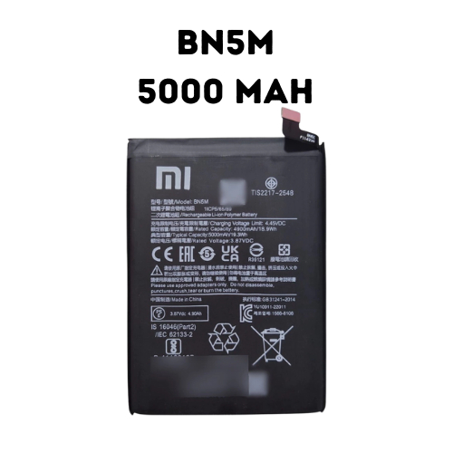 Bateria BN5M Original para Xiaomi Redmi Note 12 / Note 12S 4G 5000mAh ...