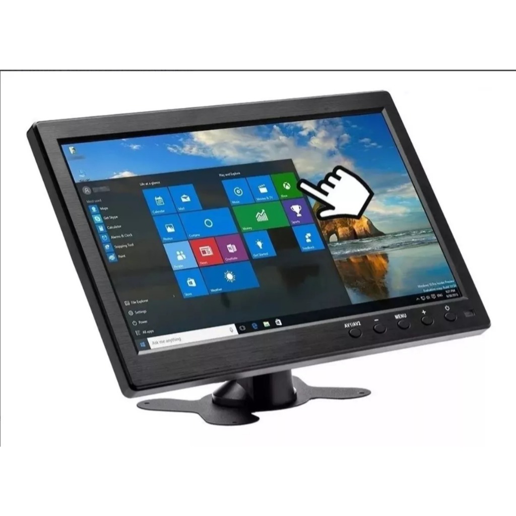 Monitor Tela Lcd 10.1 Colorida Controle Hdmi Vga | Shopee Brasil