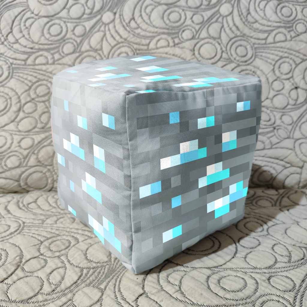 Almofada Minério Minecraft - Cubo 20x20 | Shopee Brasil