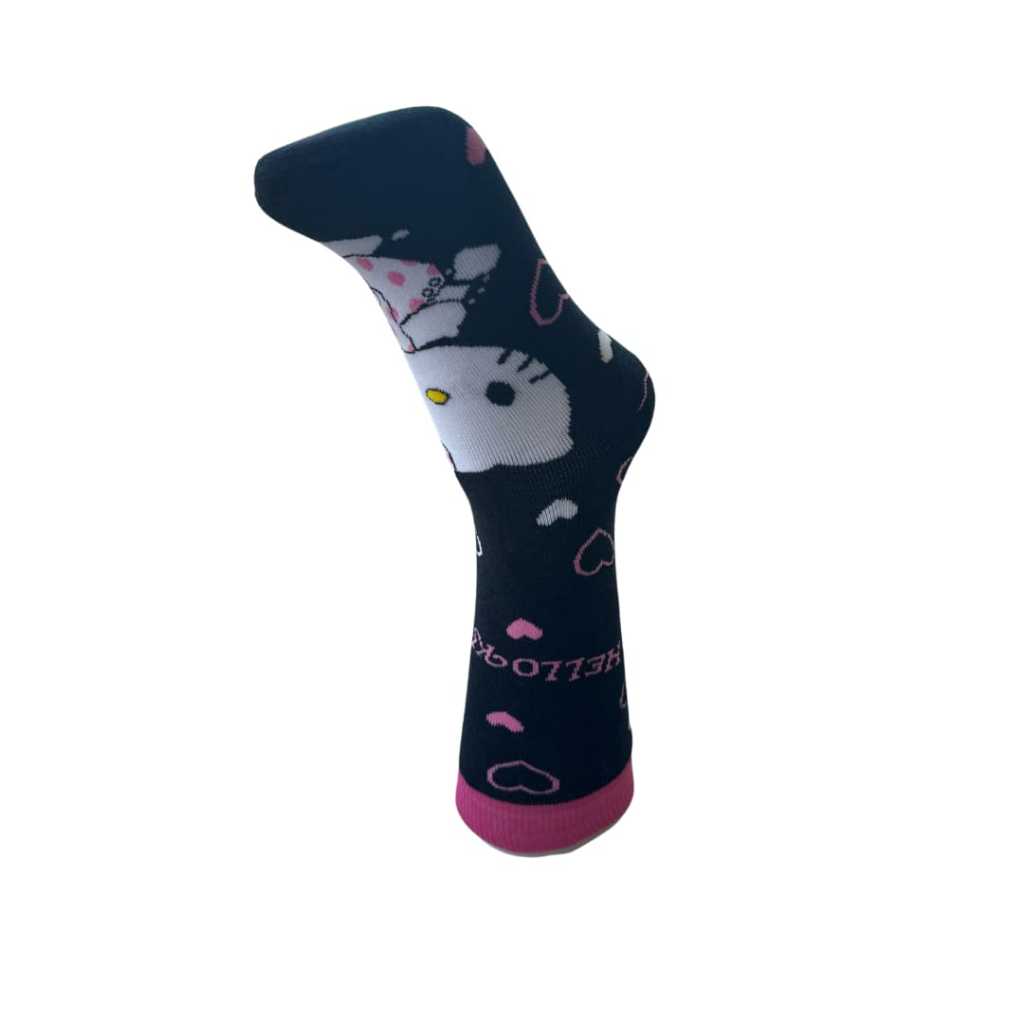 Meia Casual Hello Kitty Preto | Shopee Brasil