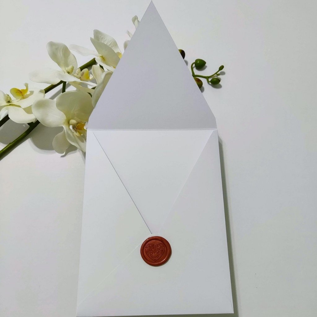 Kit Envelope Vertical Branco com Lacre de Cera Pacote 40 unidades ...
