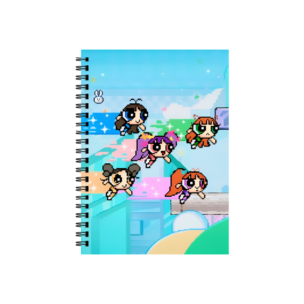 NJZ POWERPUFF ! Caderno A5 | Shopee Brasil