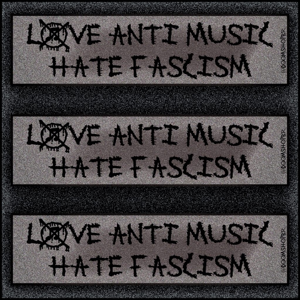 Adesivo Vinil - Love Anti-Music Hate Fascism | Shopee Brasil