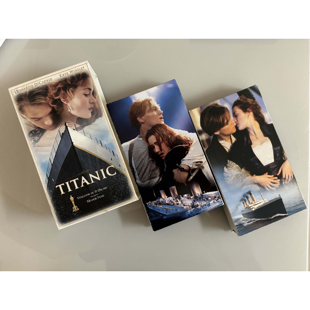 VHS Titanic (Legendado) - Duplo - Fita Original - James Cameron ...
