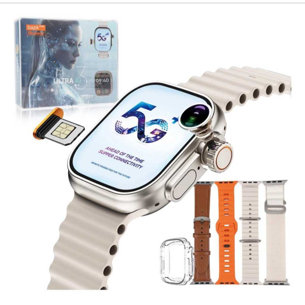 Smartwatch Microwear 5G Ultra 3 AI 16GB Com Câmera Lançamento 2024 2GB ...