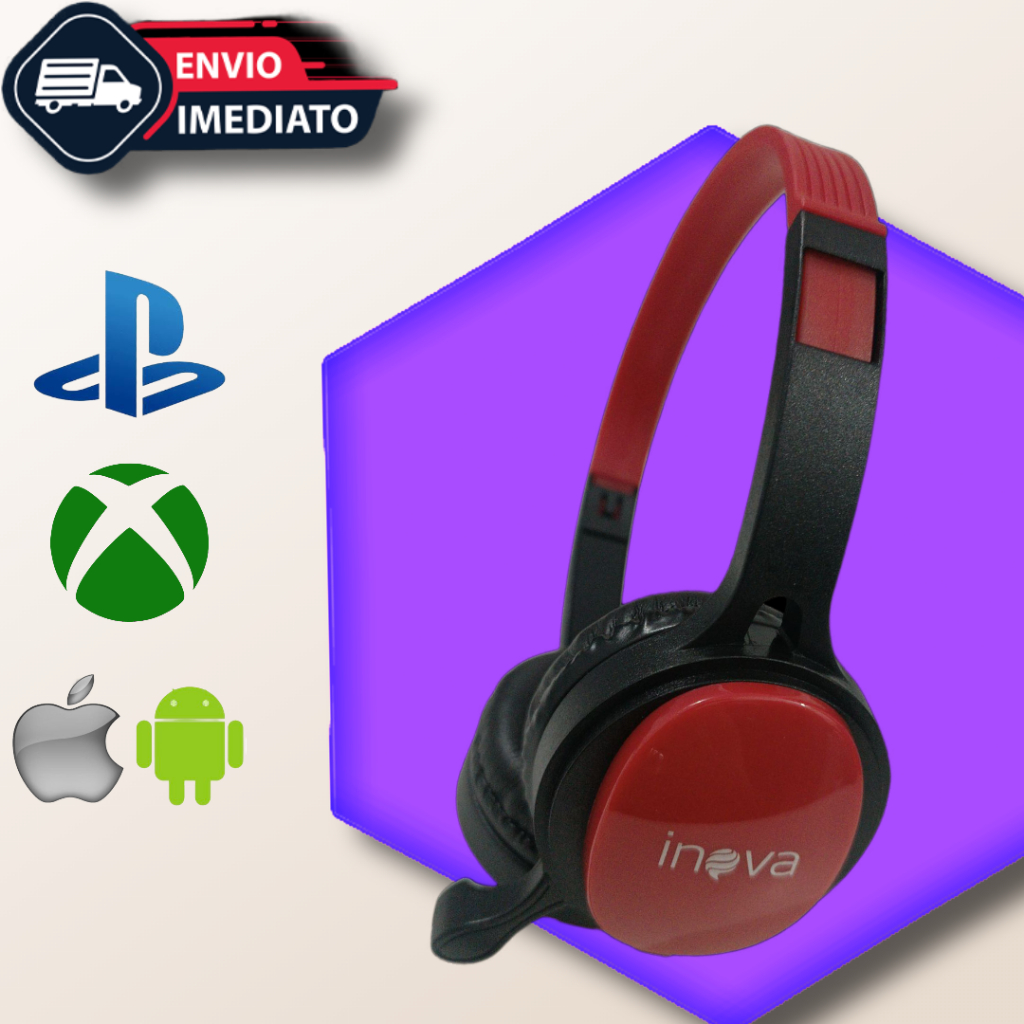 Fone Headset Gamer com Microfone Para Jogos Inova KV8685 com Fio ...