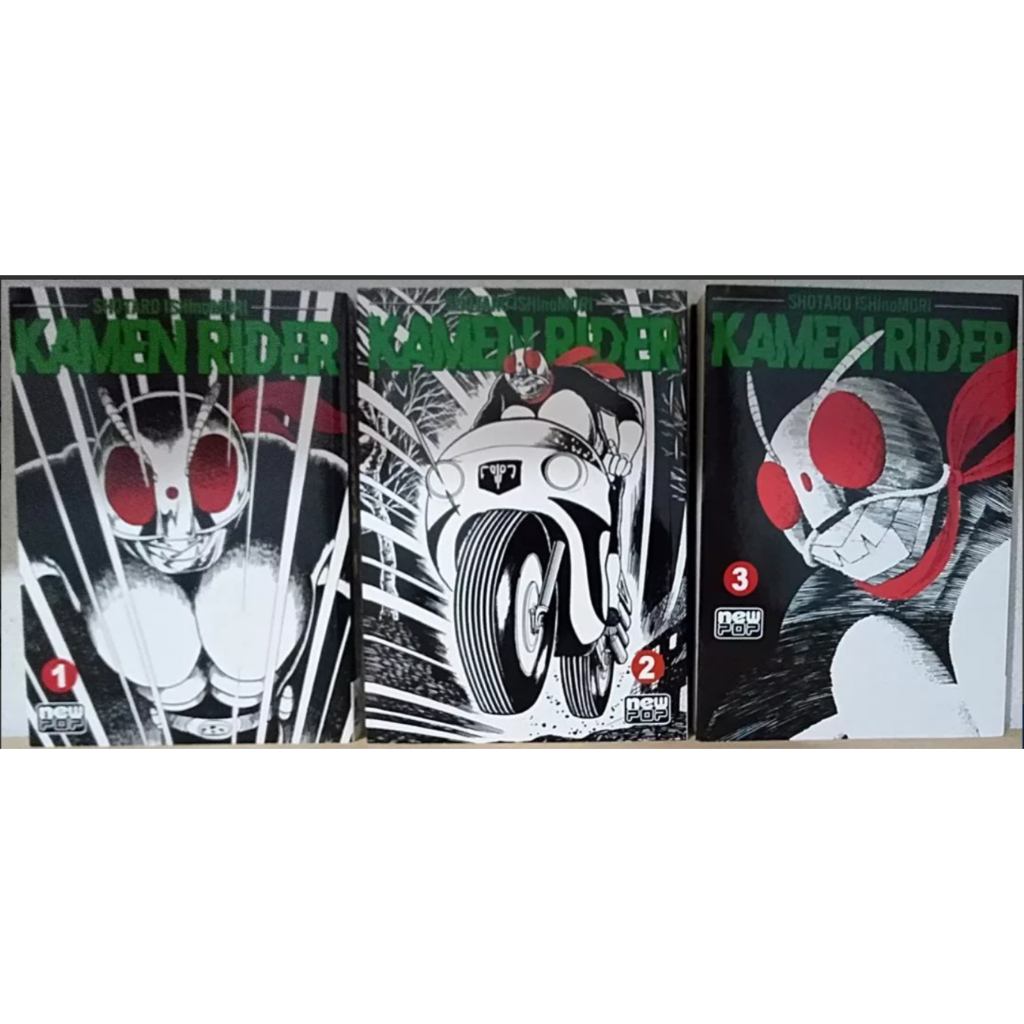 Livro Mangá Kamen Rider Shotaro Ishinomori (3 Volumes) Coleção Completa ...