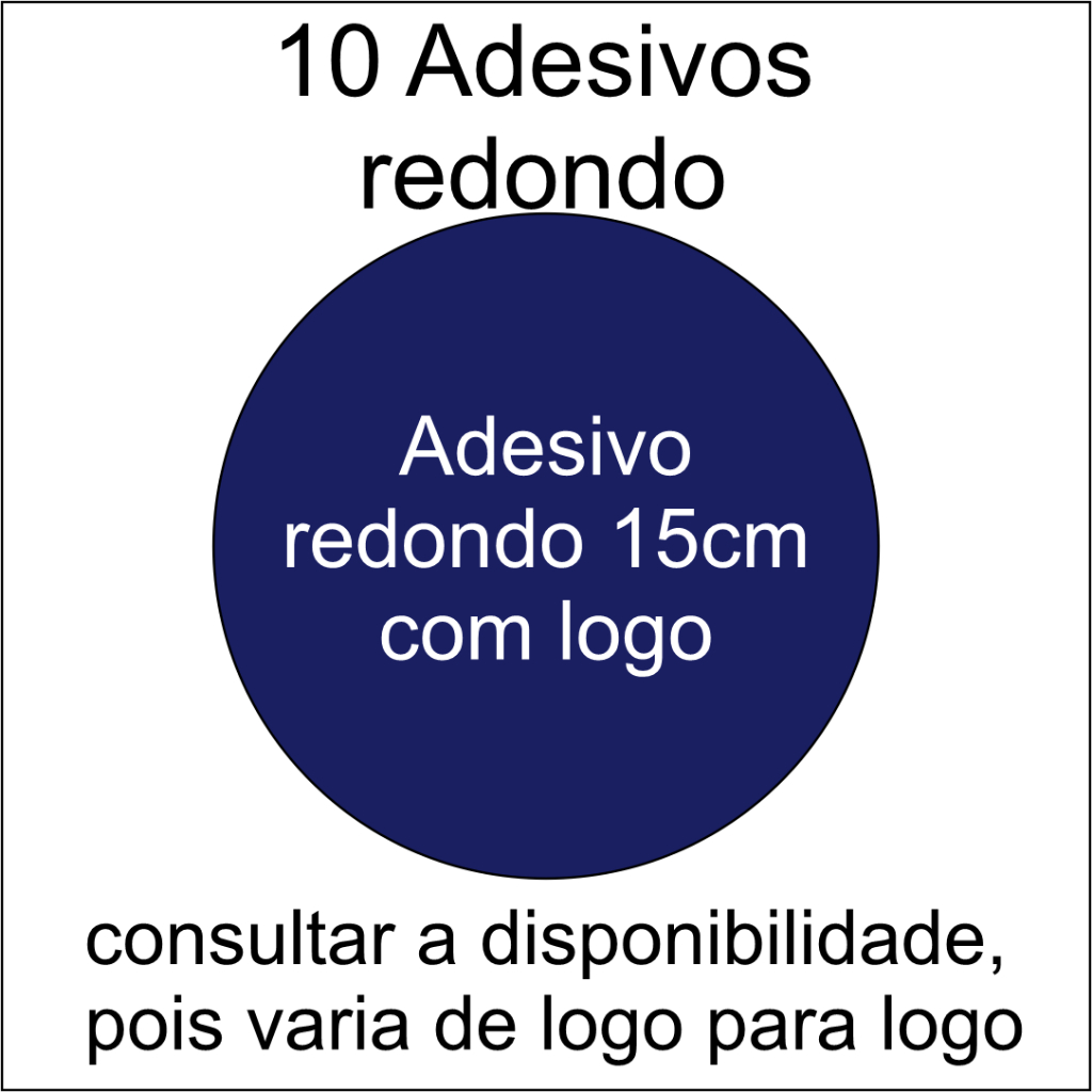 Adesivo Personalizado redondo para logo de 15cm em recorte eletrônico | Shopee Brasil