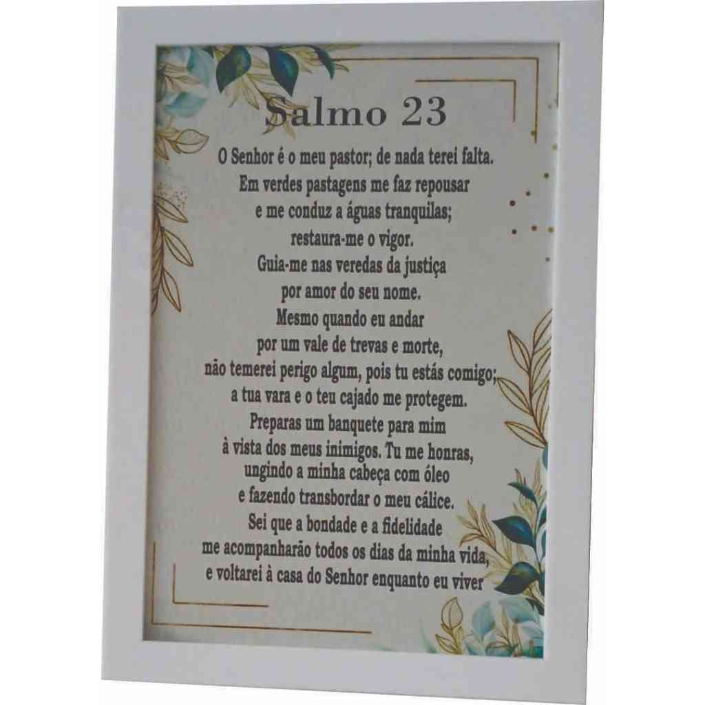Placa Quadro Salmo 91 Folhas Shopee Brasil