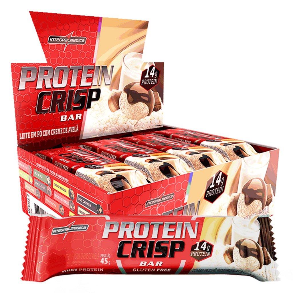 Integralmedica - Whey Protein Crisp Bar Sabor Trufa Avelã – Barra de ...