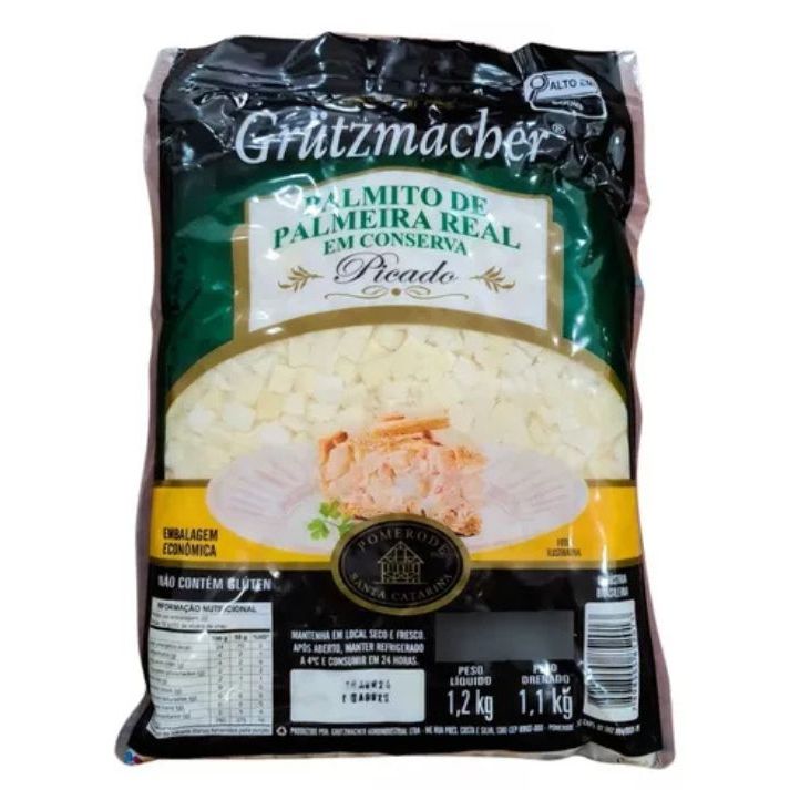 PALMITO DE PALMEIRA REAL EM CONSERVA PICADO 1,2KG GRUTZMACHER EMBALAGEM ...