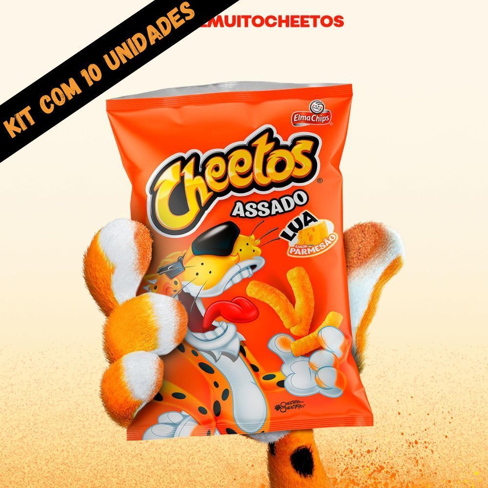 KIT SALGADINHO CHEETOS LUA 40G COM 10 UNIDADES | Shopee Brasil