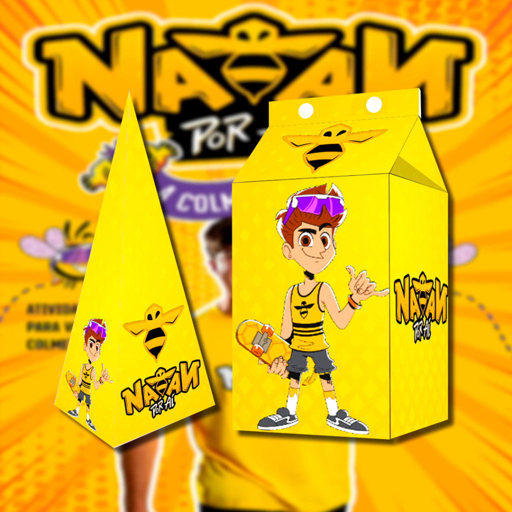 10, 20, 30, 40 UNIDADES NATAN POR AI KIT FESTA LEMBRANCINHAS MILK E PIRÂMIDE NATAN POR AI ...
