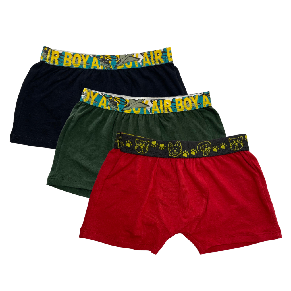 KIT 3 CUECAS BOX INFANTIL PREMIUM EM VISCOLYCRA | CONFORTO ...