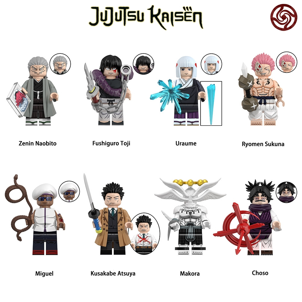 Jujutsu kaizen miniaturas de coleção minifigure sukuna satoro Gojo ...