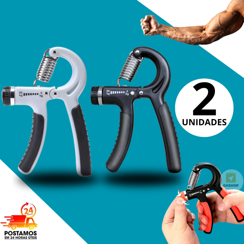 Hand Grip Flexor De Punho Exercício Para Mãos Ajustável Mola Treinar ...