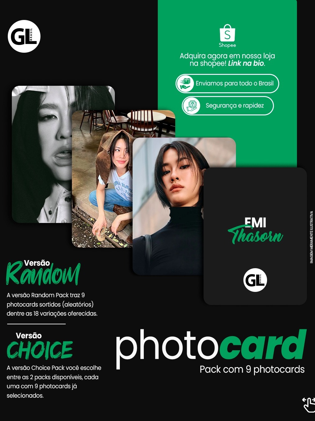 Photocards Fanmade GL Emi Thasorn | Shopee Brasil