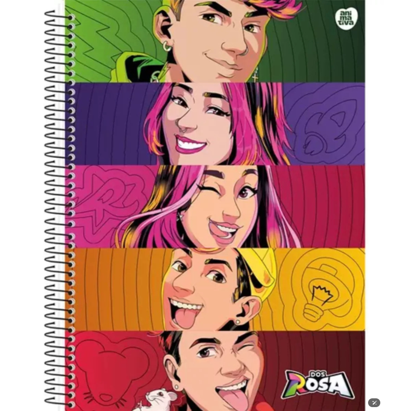 Caderno Espiral Emilly Vick - Dos Rosa 160 Fls Pautado - Caderno 10 ...