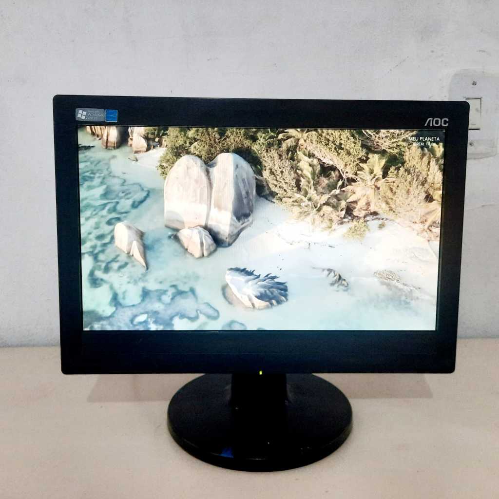 Monitor 15 Polegadas Aoc LCD 519sw Widescreen | Shopee Brasil