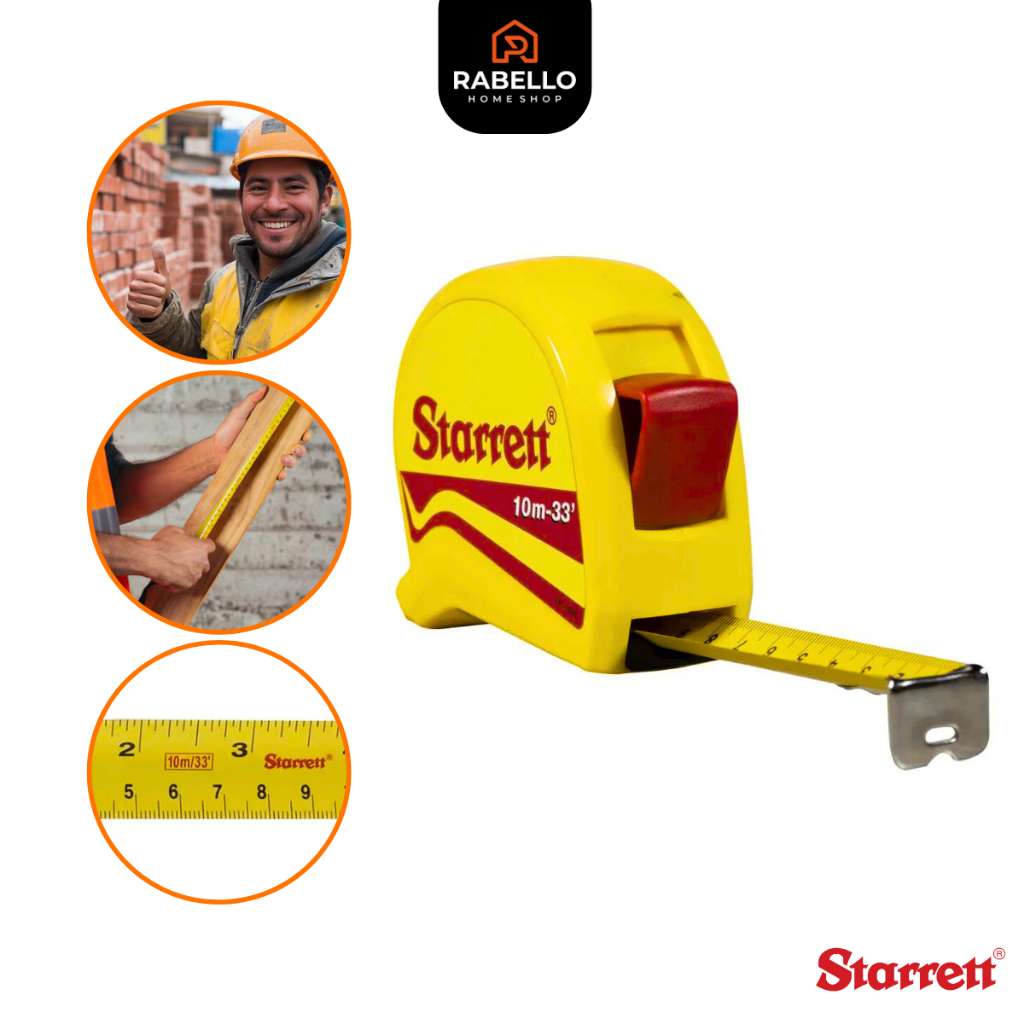 Trena de Bolso Profissional 10 Metros Kts1-10m-s Starret | Shopee Brasil