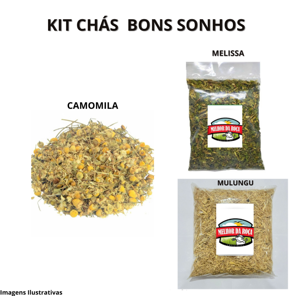Chá bons sonhos para Dormir Camomila, Melissa e Mulungu Natural Noites ...