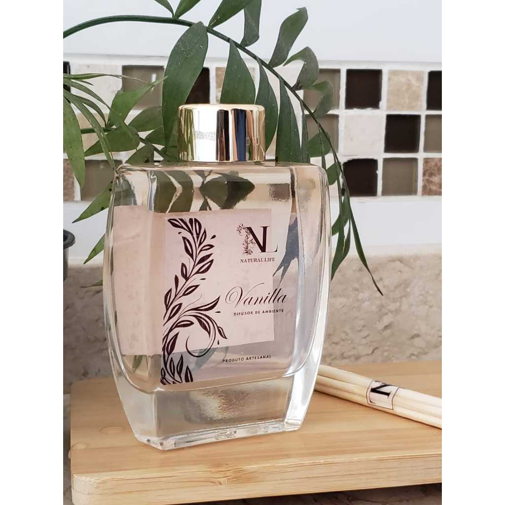 Difusor de Ambiente Varetas Vanilla Natural Life - Aromatizador Natural Perfumado para Sala ...