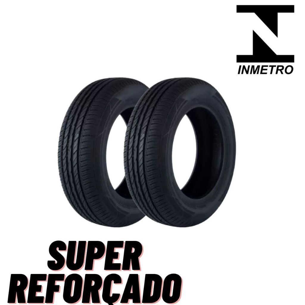 Kit 2 Pneu Aro 14 - 175/65 R14 Remold Linha Premium Com Garantia Com Selo do Inmetro | Shopee Brasil