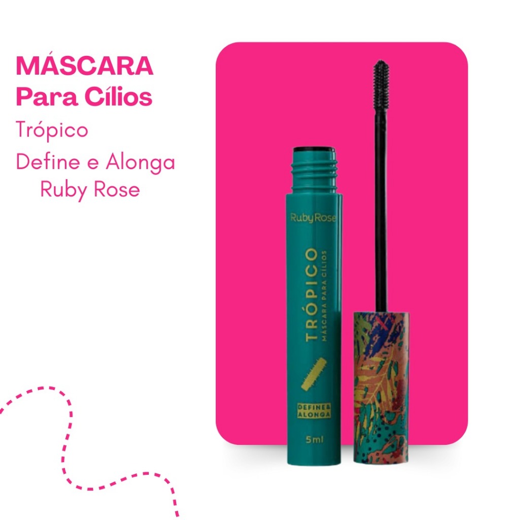 Ruby Rose Máscara Para Cílios - Trópico - Define E Alonga | Shopee Brasil