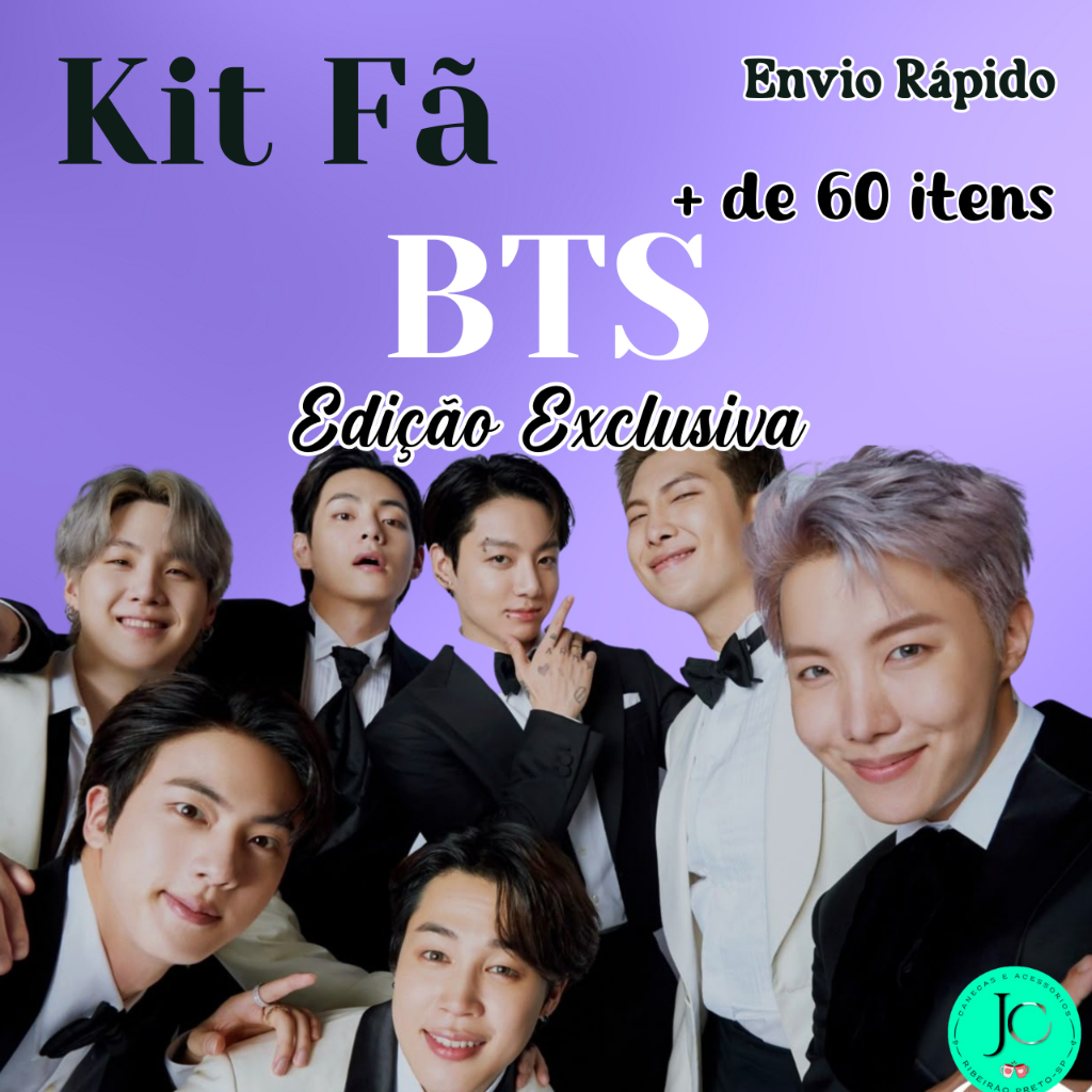 KIT BTS FÃ EDIÇÃO EXCLUSIVA FANMADE + DE 60 ITENS | Shopee Brasil