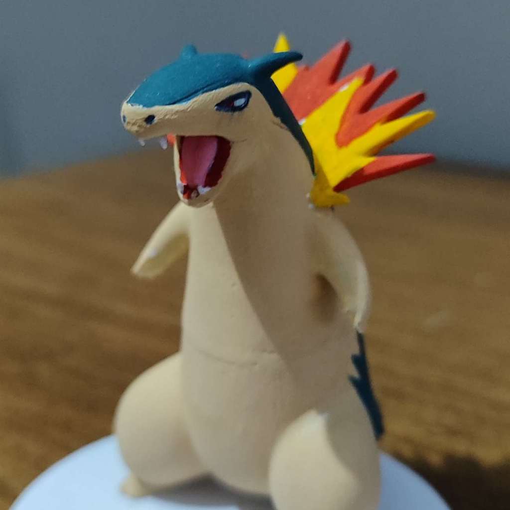 Miniatura Pokemon Typhlosion - Action Figure em Resina | Shopee Brasil