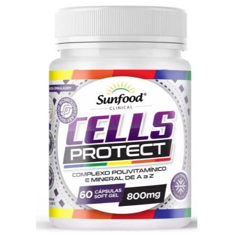 Complexo Polivitamínico Cells Protect Mineral de A a Z 800mg 60 ...