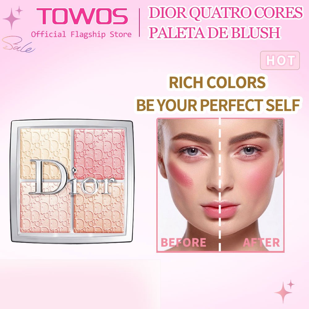 【100% Autêntico】Paleta Dior Backstage 10g - Paleta iluminador Dior - Paleta De Blush Maquiagem ...